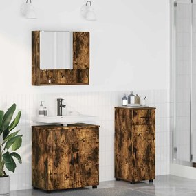 Sada koupelnového nábytku 3 ks Kouřový dub 61 x 35 x 64 cm 3392958