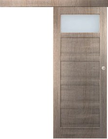 posuvné interiérové dveře na stěnu vasco doors BRAGA model 2 Průchozí rozměr: 70 x 197 cm, Orientace dveří: Levé dveře, Dekor: Dub sonoma