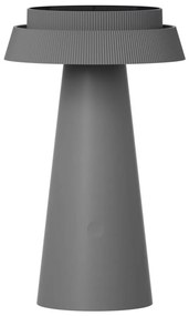 LED Solární lampa MARAKESZ LED/3,7V USB 3600 mAh 1800/2700/3000K IP54 šedá