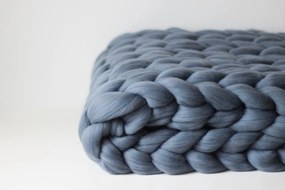 Pletená deka - ocelově šedá Pro tebe