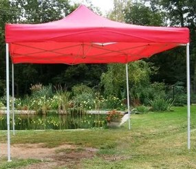 TRADGARD zahradní párty stan nůžkový CLASSIC 3 x 3 m červená