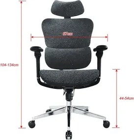 Equip Ergonomická kancelářská židle modrá/černá / Kancelářská židle /
