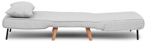 Atelier del Sofa 1-místná pohovka Folde Single - Teddy Fabric - Grey, Šedá