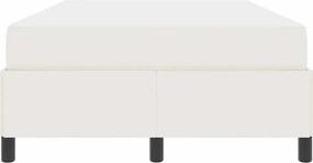 Rám postele s matrací Krémová 120 x 190 cm textil 3399112