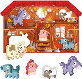 HEADU EN: Montessori Moje první puzzle - Farma / od 2 let