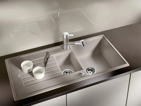 Blanco Zia 6 S, silgranitový dřez 1000x500x190 mm, 1,5-komorový, bílá jemná, BLA-527207