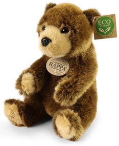 Rappa Plyšový medvěd hnědý 19 cm ECO-FRIENDLY