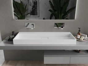 Mexen Ava umyvadlo na desce z konglomerátu B/O 120 x 46 cm, bílá - 23011200