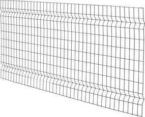 Jednoduché svařované 3D plotové pletivo antracitová 100 x 200 cm