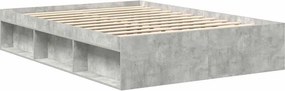 Rám postele betonově šedý 135 x 190 cm Double 3203911