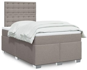 Box spring postel s matrací taupe 120x200 cm textil 3292773