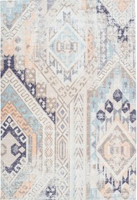 XXXLutz NAPLOCHO TKANÝ KOBEREC, 120/170 cm modrá, vícebarevná - Online Only koberce & rohožky - 005937115701