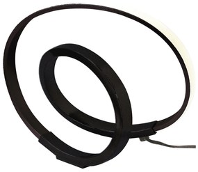 Mantra 5393 Infinity, moderní stolní lampička, 12W LED 3000K, hnědá, výška 26cm