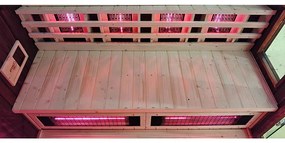 BPS-koupelny Zahradní kombinovaná sudová sauna 2v1  - Infrasauna + finská sauna 180x200, 4-6 osob