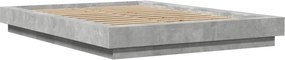 Rám postele betonově šedý 120 x 200 cm kompozitní dřevo 3281199