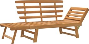 Zahradní lavice 2 v 1 190 cm masivní akácie 316471