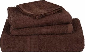 Ručníky pro hosty FROGN 10 ks hnědé 30x50 cm 360 g/m² 136757