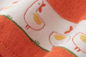 Bavlněný ručník Kačenky - oranžová Velikost: ručníček 30 x 50