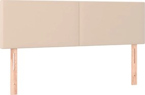 Box spring postel s matrací cappuccino 140x200 cm umělá kůže 3130666