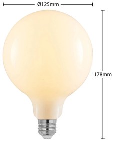 LED žárovka E27 8W 2700K G125 globe opálová