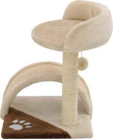 Škrabadlo pro kočky sisalové sloupky 40 cm béžové a hnědé 170545
