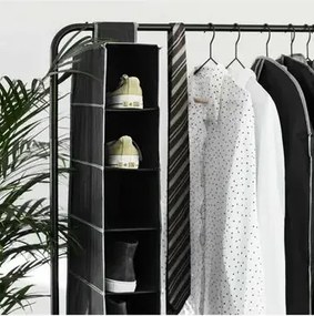Compactor URBAN 15 x 30 x 128 cm – 9 polic - černá / Závěsný organizér