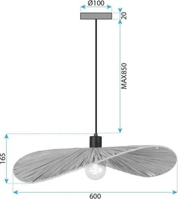 Toolight Rea, LAMP APP1826-1CP NATURE BLACK, OSW-09317