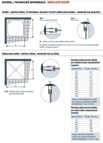 Ronal (Sanswiss) Ronal, DIVERA dvoukřídlé dveře D22T2 Šířka: 120 cm, Sklo: 22 Durlux