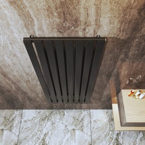 Gamma Vertical, topné těleso 600x1400 mm, 916 W, černá matná, GMA-VERT-14060-BK