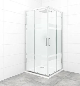 Sprchový kout čtverec 90x90 cm SAT TEX SATBKTEXQ90CRS