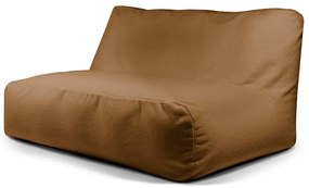 Hnědý sedací vak z textilie bouclé Sofa Tube 160 – SLOWDOWN