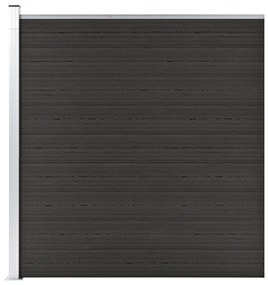 Plotový dílec WPC 175 x 186 cm černý - Default Title