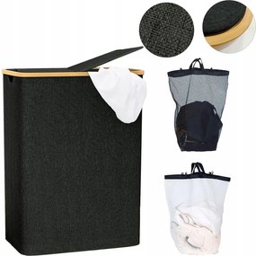 Koš Na Prádlo 140 L S Víkem A Úchyty Na Obou Stranách