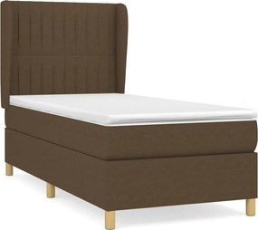 vidaXL Box spring postel s matrací 80 x 200 cm textil [3128641] Barva: krémová