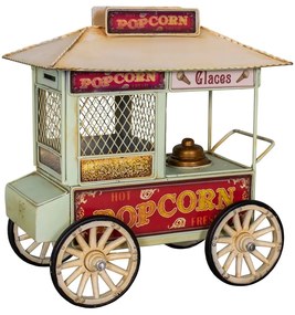 Kovová drobná dekorace Popcorn Cart – Antic Line
