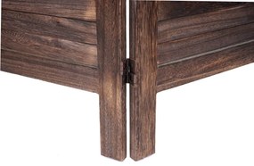 Paraván HWC-G30 - 170 × 120 cm - hnědá