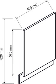 ALFASHOP NATÁLIA dolní světlá šedá 45x57 myčka