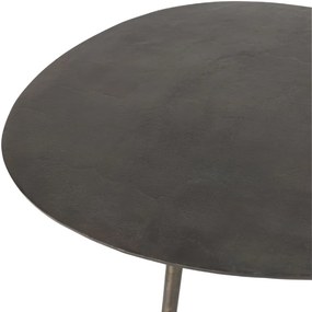 Černý kovový konferenční stolek J-line Ashara 119 x 71,5 cm