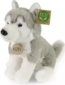 RAPPA Plyšový pes husky sedící 23 cm / SOFT COLLECTION  / od 0 let