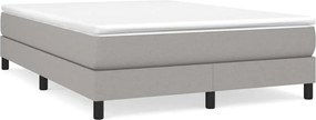 Rám postele s boxspringem světle šedý 140 x 190 cm textil 3120508