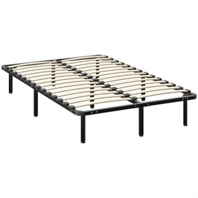 HOMCOM postel 120 × 190 cm s roštem a úložným prostorem, černá