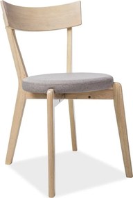 Casarredo - Komfort nábytek Dřevěná jídelní židle NELSON šedá/dub medový