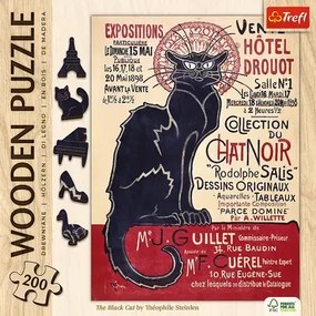 Trefl Dřevěné puzzle Art - Puzzle - Steinlen: Černá kočka, Le Chat Noi