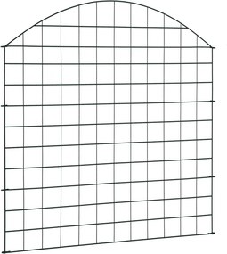 Obloukový zahradní plot 77,5 x 78,5 cm zelený 146103