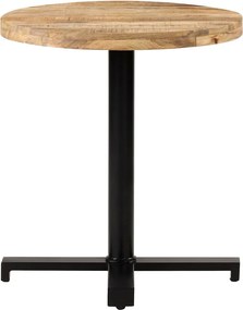 Bistro stůl kulatý Ø 70 x 75 cm hrubé mangovníkové dřevo 320267