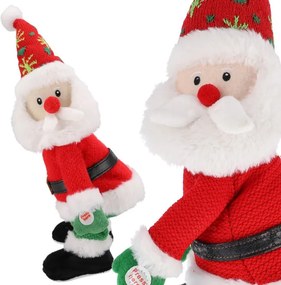 Vánoční dekorace Santa Claus zelená / červená 40 cm