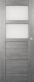 posuvné interiérové dveře do pouzdra PORTO model 3 Průchozí rozměr: 70 x 197 cm, Orientace dveří: Levé dveře, Dekor: Bílá