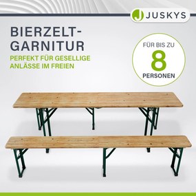 Juskys Skládací pivní set Passau 220 cm