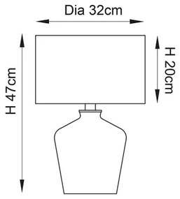 Endon 61149 - Stolní lampa WALDORF 1xE27/10W/230V měděná/černá