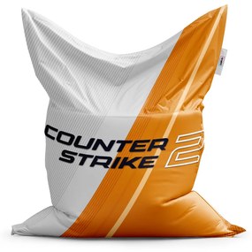 Sablio Sedací vak Classic Counter Strike 2 Oranžová - 150x100 cm